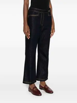 Etro Pegaso Button Cropped Jeans