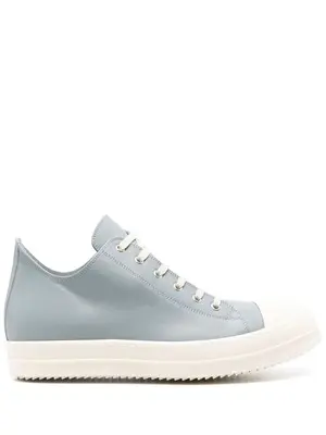 Rick Owens Low Top Calf Leather Sneakers - Blue