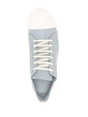 Rick Owens Low Top Calf Leather Sneakers - Blue