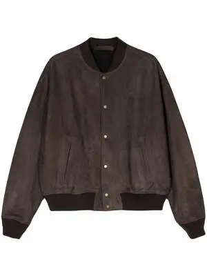 SALVATORE SANTORO Suede Band-collar Jacket