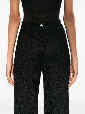 TWINSET Macramé Straight-leg Trousers