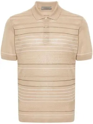 Corneliani Striped Polo Shirt
