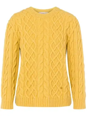 Moschino Cable Knit Virgin Wool Jumper