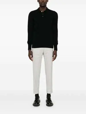 DRUMOHR Virgin Wool Polo Shirt - Black