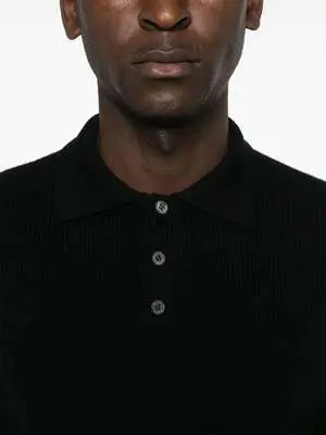 DRUMOHR Virgin Wool Polo Shirt - Black