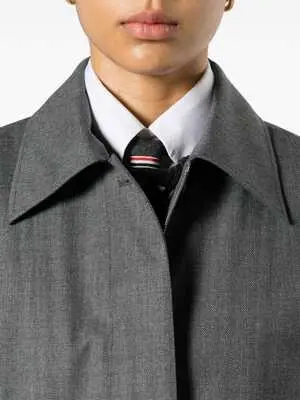 Thom Browne Rwb-stripe Twill Coat