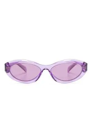 Prada Oval-frame Sunglasses - Purple