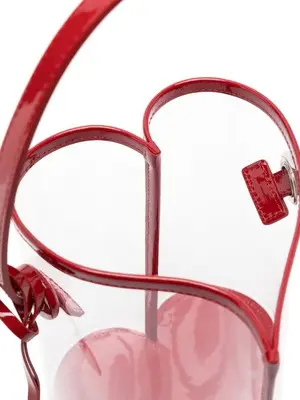 vasic Heart Clear Bucket ブラック Vasic Heart Clear Bucket Bag - Red | Editorialist