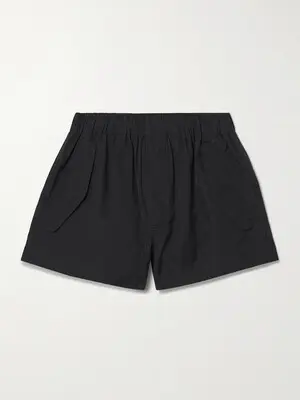 Women's Slouchy Nylon Shorts with Pockets