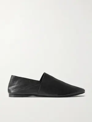 Tove TOVE Pascale Leather Slippers - Black