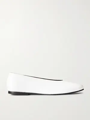 Tove Darcy Leather Ballet Flats - White