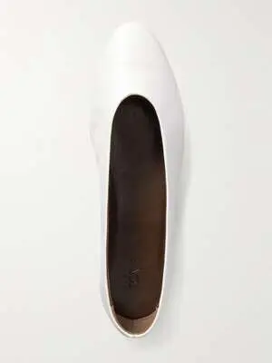 Tove Darcy Leather Ballet Flats - White