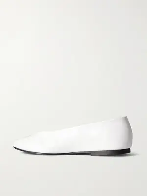 Tove Darcy Leather Ballet Flats - White