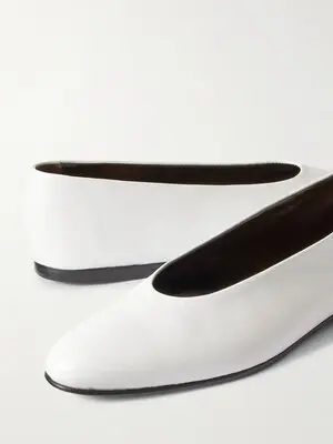 Tove Darcy Leather Ballet Flats - White