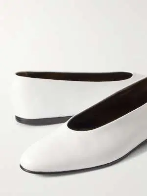 Tove Darcy Leather Ballet Flats - White