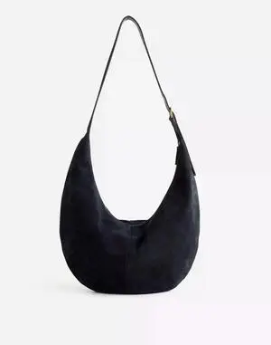 Madewell The Essential Curve Shoulder Bag - Deep Indigo
