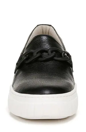 Naturalizer Daphne Platform Sneakers - Black Leather