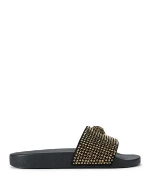 Kurt Geiger Meena Eagle Slide Sandals - Open Yellow