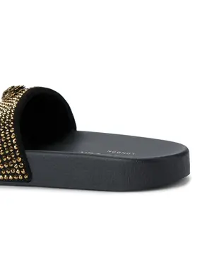Kurt Geiger Meena Eagle Slide Sandals - Open Yellow