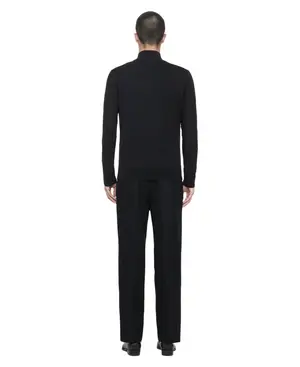 ALLSAINTS Kilburn Wool & Nylon Quarter Zip Sweater - Black