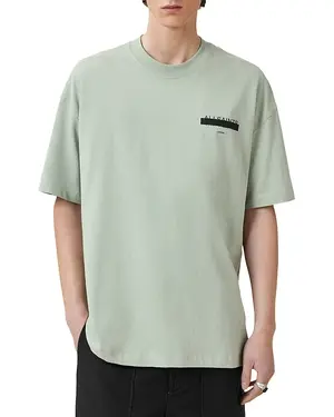 ALLSAINTS Redact Graphic Logo Tee Mineral Green