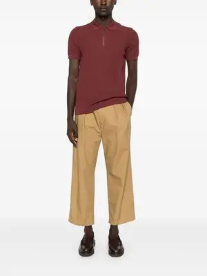 Corneliani Patterned-jacquard Polo Shirt