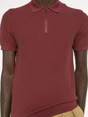 Corneliani Patterned-jacquard Polo Shirt