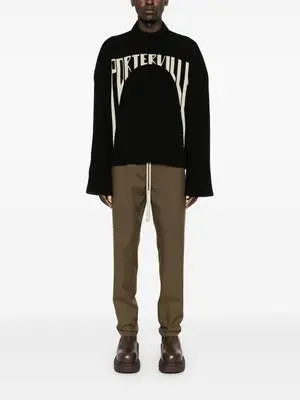 Rick Owens Intarsia-knit Sweater - Black