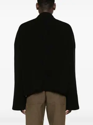Rick Owens Intarsia-knit Sweater - Black