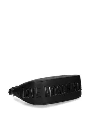 Moschino Logo-lettering Shoulder Bag - Black