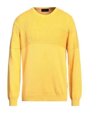 LIU •JO MAN Cotton Crewneck Sweater - Yellow