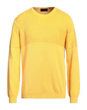LIU •JO MAN Cotton Crewneck Sweater - Yellow