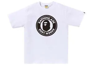 A BATHING APE Bicolor Busy Works Tee Shirt - White