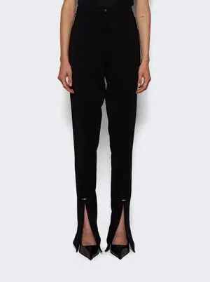 MUGLER Pierced Full Length Pants - Black