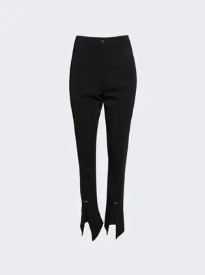 MUGLER Pierced Full Length Pants - Black