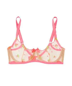 Agent Provocateur Ozella Cutout Pvctrimmed Embroidered Tulle