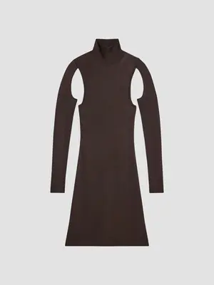 Helmut Lang Air Cut-out Turtleneck Dress
