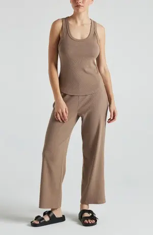 LOSANO Serene Rib Tank - Pine Bark