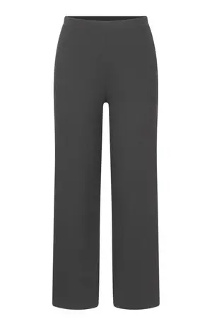 LOSANO Serene Rib Relaxed Pant - Black