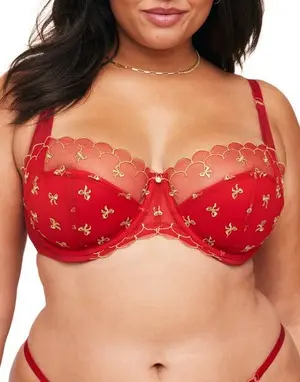 ADORE ME Bettie Contour Balconette Bra Dark Red