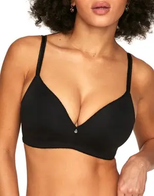 ADORE ME Jeannette Push Up Demi Bra - Black