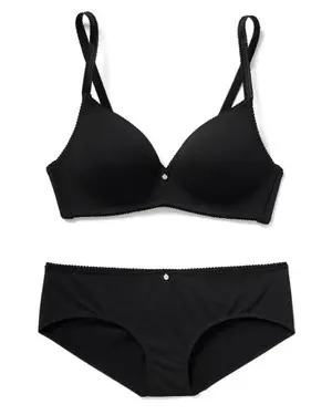 ADORE ME Jeannette Push Up Demi Bra - Black