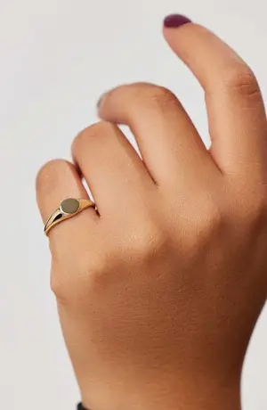 ANA LUISA Signet Band Ring