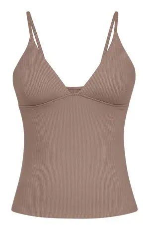 LOSANO Renew Ribbed Tank - Pine Bark