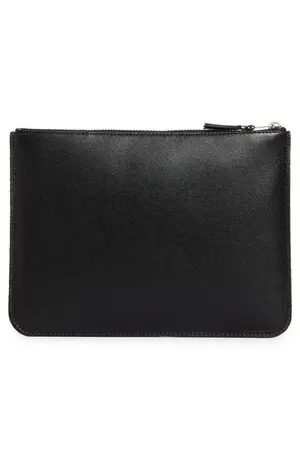 Comme Des Garçons S Large Eyelet Leather Pouch