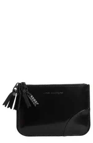 Comme Des Garçons S Small Leather Pouch - Black