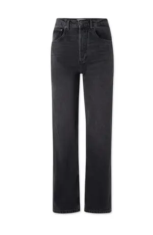Boyish Raw Edge Hem Jeans For Women