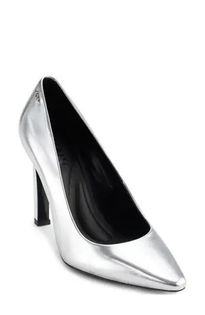 Dkny Chrystie Pointed Toe Pumps - Silver