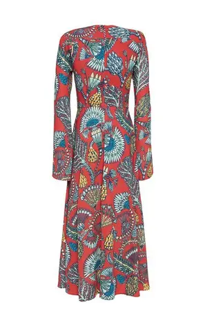 La DoubleJ Farfalla Jersey Midi Dress