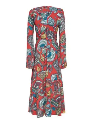 La DoubleJ Farfalla Jersey Midi Dress